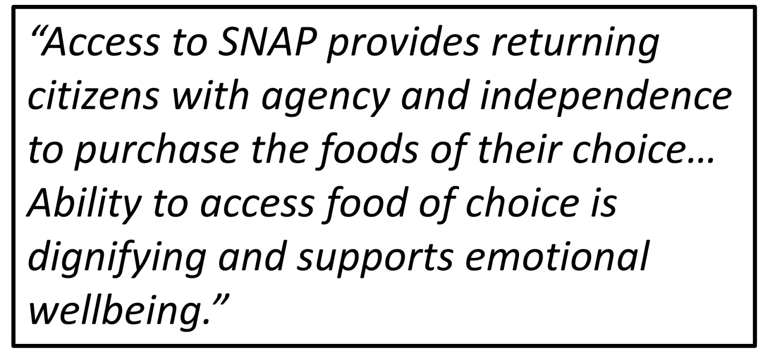 Collateral Consequences of SNAP Drug Felony Ban: Addressing Food ...